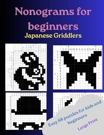 Nonograms for beginners, Pocket puzzle book for adults and kids funny ...