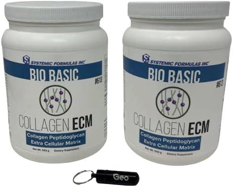 GEOMETAL Systemic Formulas Colágeno ECM #613 (paquete de 2) Polvo de ...
