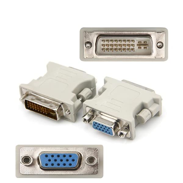 ONSITESOLUTION Graphic Card DVI-I to VGA Adapter DVI-I 24+5 Male to VGA ...