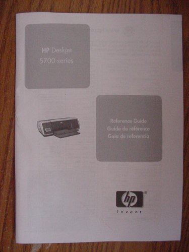 HP Deskjet 5700 Series Reference Guide: Hewlitt-Packard: Amazon.com: Books