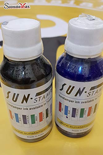 Sun Stamper Ink - Blue - 500 ML : Amazon.in: Office Products