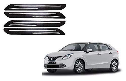 MAMOX Rubber Car Bumper Protector Guard with Double Chrome Strip for ...