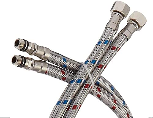 Flexible Hose Pipe Tails Kitchen Sink Bathroom Basin Monobloc Tab Mixer ...