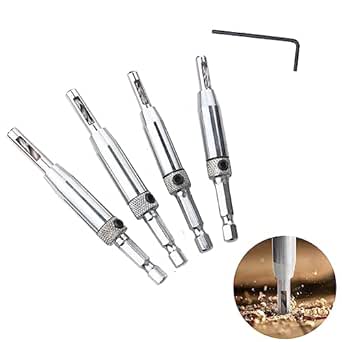 5pcs Hinge Drill Bit Set, Practical Self Centering Woodworking Hinge ...