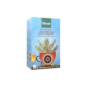 Amazon.com: Dilmah Red Rooibos Liquorice & Strawberry Infusion-20 Tea ...