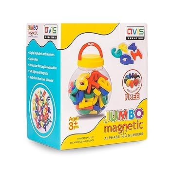 MGC Ratna Jumbo Magnetic Alphabet and Numbers for Kids : Amazon.in ...