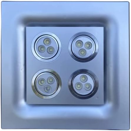 AirTech-UK Inline Bathroom Loft Extractor Fan Kit with LED Light and ...