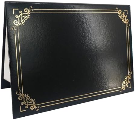 GraduatePro Certificate Holder A4 Diploma Cover Gold Border Document ...
