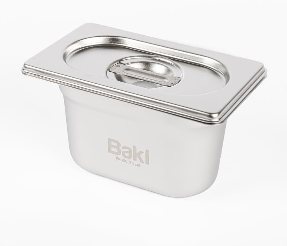 Baki Stainless Steel Gastronorm Container 1/9 Food Pan 65, 100, 150 mm ...