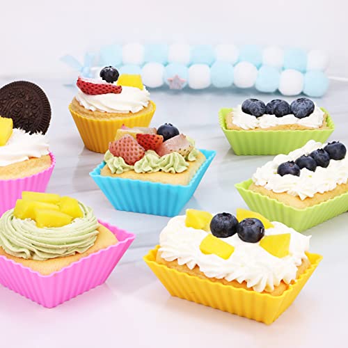 Snapklik.com : Silicone Cupcake Liners, 24pack Reusable Muffin Baking ...