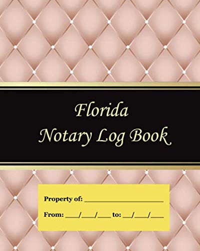 Amazon.com: Florida Notary Log Book: Notary Records Journal:Official ...
