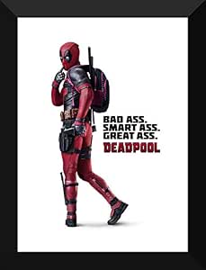 Tallenge Deadpool - Smart Ass - Small Poster Paper - Framed (12 x 17 ...