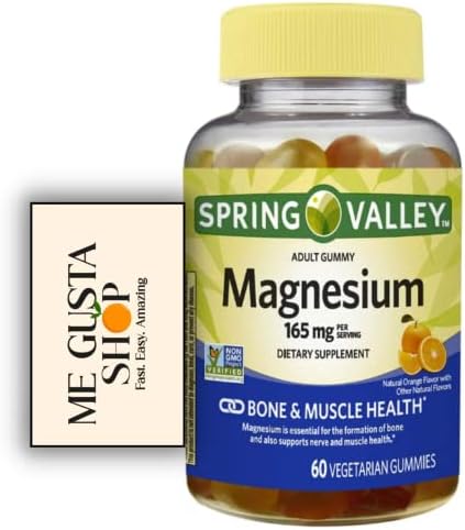 Amazon.com: Vegetarian Gummies Spring Valley Adult Gummy Magnesium 165 ...