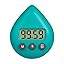 Waterproof Digital Shower Timer | Drop Shape | Energy Saver | Suction ...