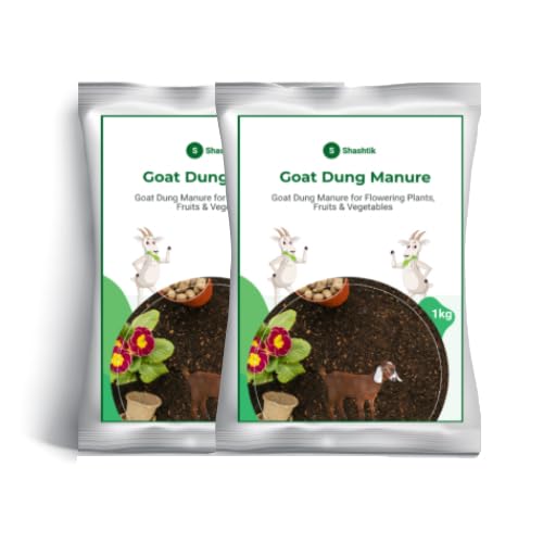 Shashtik Combo Goat Manure (1 + 1 = 2KG) | Organic Fertilizer & Manure ...