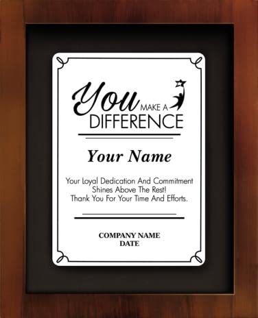 8.5"x10.5" Customized Shadow Box Frame, You Make A Difference ...