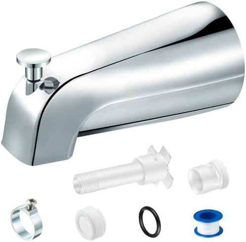 Enhon Tub Spout with Diverter, Universal Fits 1/2'' Copper Pipe, 1/2 ...