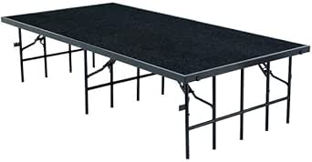 Amazon.com: Portable Stage with Black Carpet - 48" x 96" x 24" Event ...