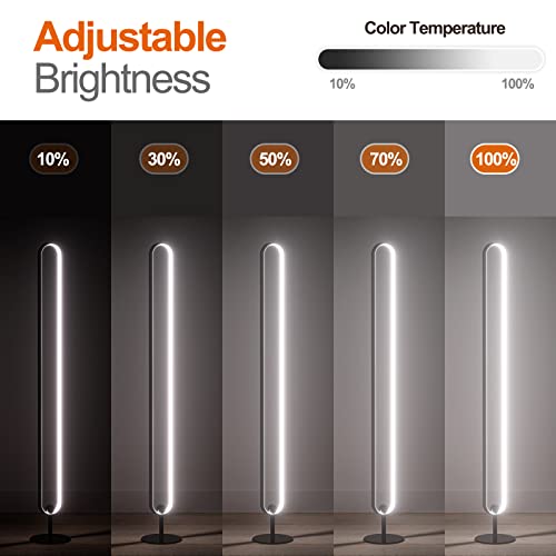 Snapklik.com : SPECILITE Modern Floor Lamp LED, 51.2 Corner Light Bar