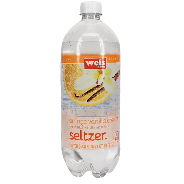 Amazon.com: Weis Quality, Seltzer Orange Vanilla, 33.8 Fl Oz : Grocery ...