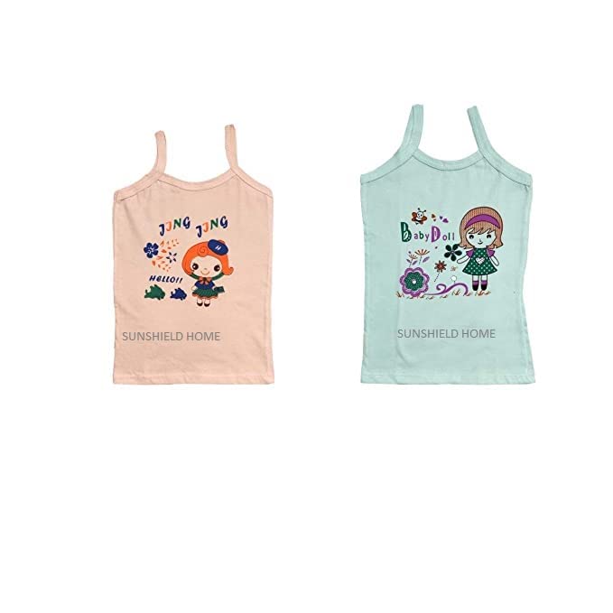 Buy SUNSHIELD HOME Cotton Camisole for Girls Slip Innerwear Baniyan ...