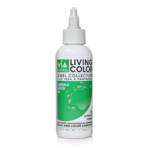 Amazon.com : Via Living Color Hair Collection Color - Style 096 Emerald ...