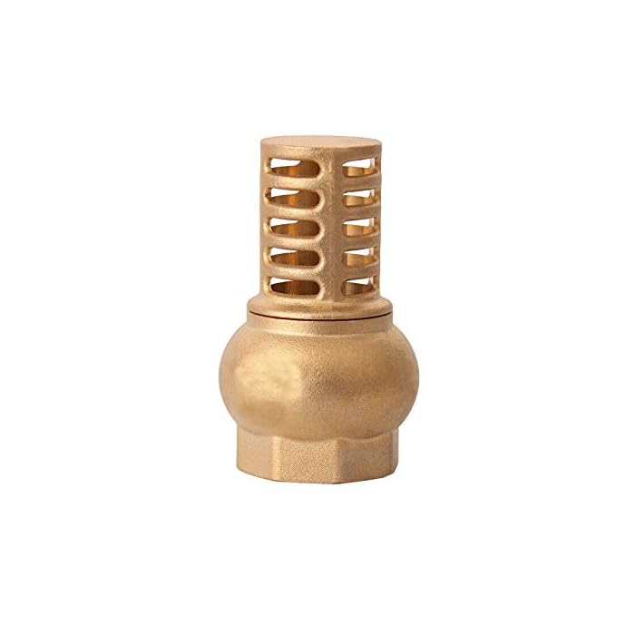 Buy Foot Valve SENRISE Non Return Valve Brass Single Check Valve Pump ...