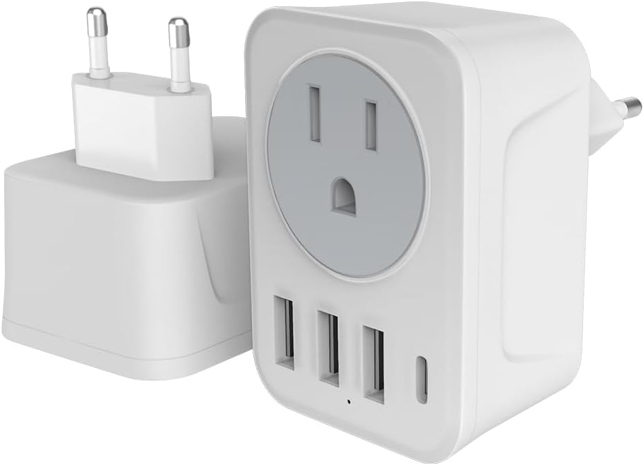 Amazon.com: United States to Spain Travel Power Adapter to Connect ...