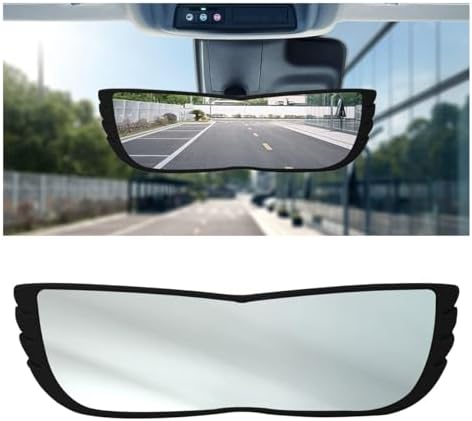 Amazon.com: Car Wide-Angle Rearview Mirror, Thickened Anti-glare HD Car ...
