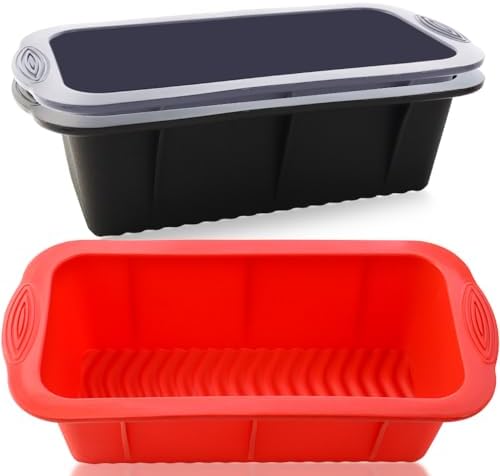Amazon.com: Koolstuffs Silicone Bread Loaf Pan, 2 PCS Rectangular Non ...