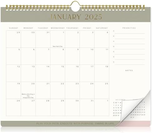Amazon.com: Beautiful 2024-2025 Wall Calendar - Runs from January 2024 ...