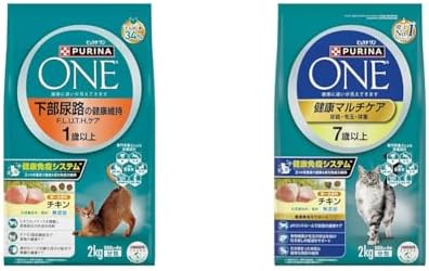 Amazon | 【セット買い】ピュリナ ワン キャット 下部尿路の健康維持F.L.U.T.H.ケア 1歳以上 チキン 2kg(500gx4袋入) + ピュリナ ワン キャットフード 健康 ...