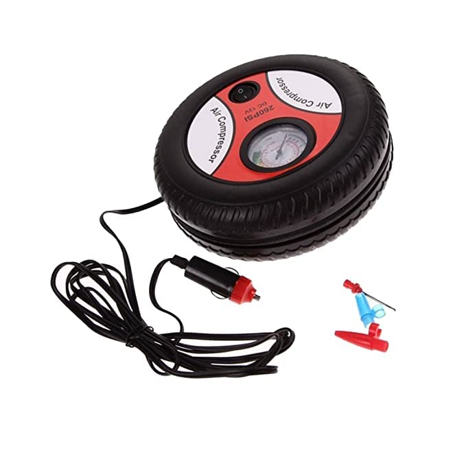 DIGISHA lectric Mini Dc 12V Air Compressor Pump for Car and Bike Tyre ...