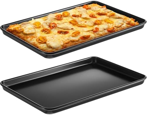Amazon.com: Teenyyou 2 Pack Detroit Style Pizza Pan 10 x 14 x 2.2 Inch ...