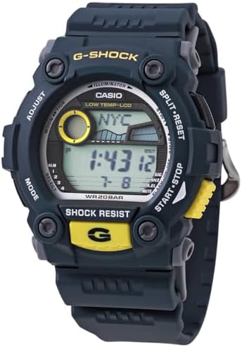 CASIO Men's G-Shock Tide/Moon Worldtime Digital Watch, Grey Dial, Blue ...