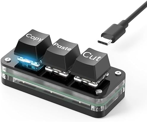 Amazon.com: BTXETUEL Mini 3-Key Cut Copy Paste Keyboard Ctrl X C V ...