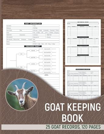 Goat keeping Book: Goat Farm Management Diary to Record Identification ...