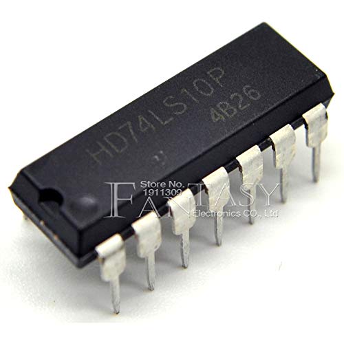 Phoncoo 10PCS HD74LS10P DIP14 Black Plastic, Metal 14-Way No External ...