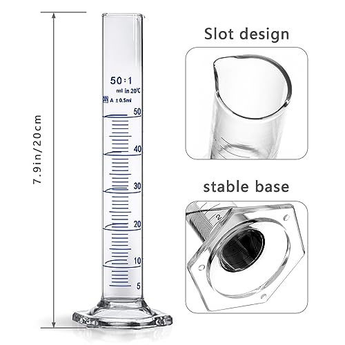 Snapklik.com : Thick Glass Graduated Cylinder Measuring Liquid Lab ...