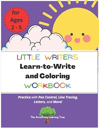 Little Learners Learn-to-Write and Coloring Workbook: Amazon.co.uk ...
