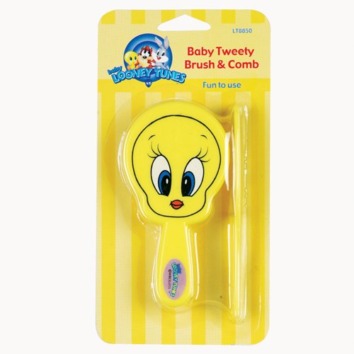 Amazon.com : Looney Tunes Baby Tweety Brush & Comb : Baby Bathing ...