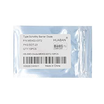 HUABAN 10PCS MEK02-03T2 Schottky Barrier Diode SOT-23 Marking L44 ...
