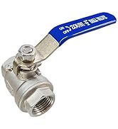 Amazon.com: 1 Inch Ball Valve, Premium Heavy Duty 304 Stainless Steel Full Port Forged NPT 1 ...
