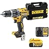 DEWALT DCD796P1-GB XR Brushless Compact Lithium-Ion Combi Drill, 18 V ...