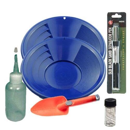 Sluice Monkey 12" Blue Gold Pan Panning Kit : Amazon.in: Home & Kitchen