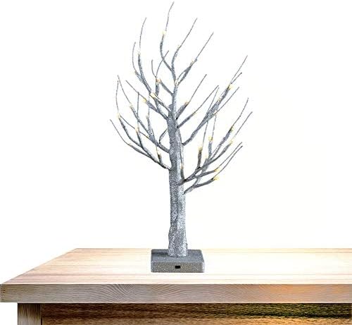 LED Birch Tree Miniature 60cm 24 Warm Lights Indoor Christmas Tree ...