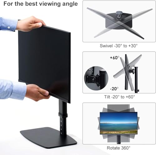 Freestanding Monitor Desk Stand for 13 inch to 27 inch Monitors | VESA ...