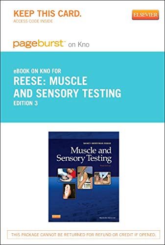 Muscle and Sensory Testing Pageburst on Kno Retail Access Code: Amazon ...