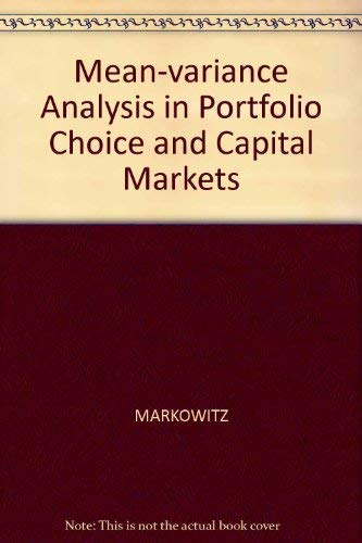 Amazon.com: Mean-Variance Analysis in Portfolio Choice and Capital ...