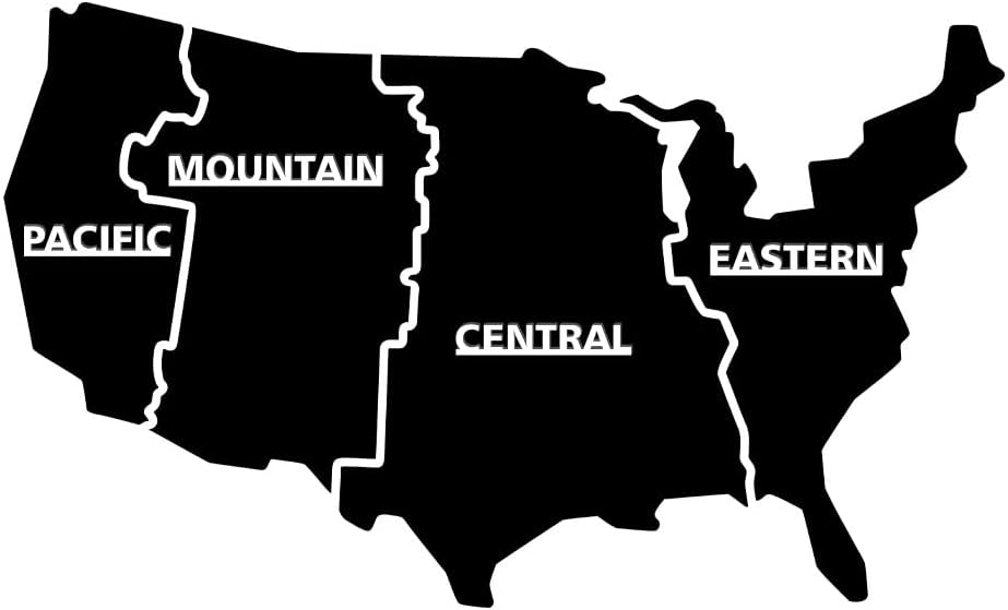 Amazon.com: Customizable 4+1 Time Zone Clock. Multiple Customizable ...